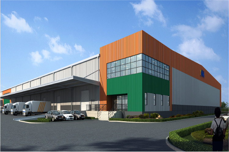 Prefabricated Warehouse Steel Structure For Logistics Park Solution ...