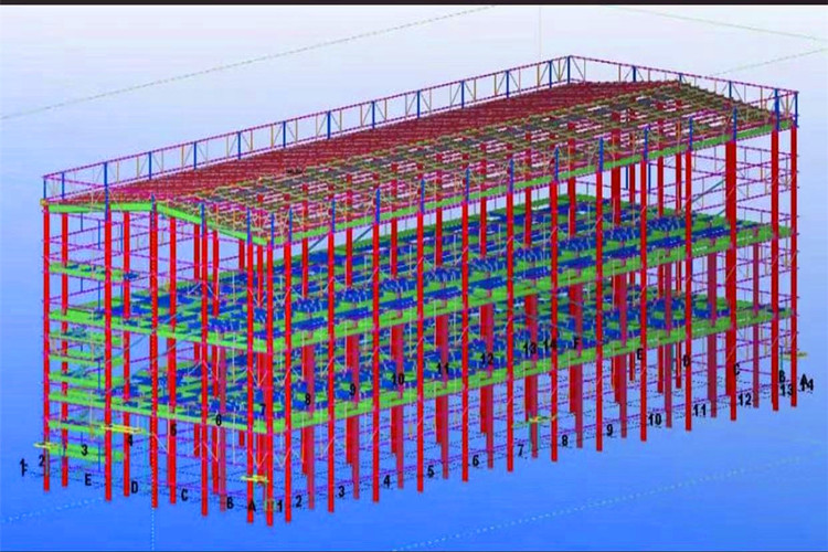 Multi Floor Buildings With Steel Frame Structure Construction - Buy ...